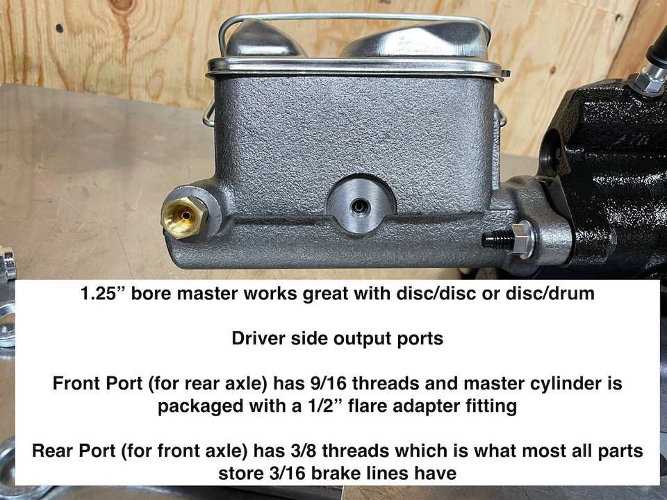 1968-79 Ford Hydroboost Brake Booster 1.25 Master Cylinder F150 F250 ...