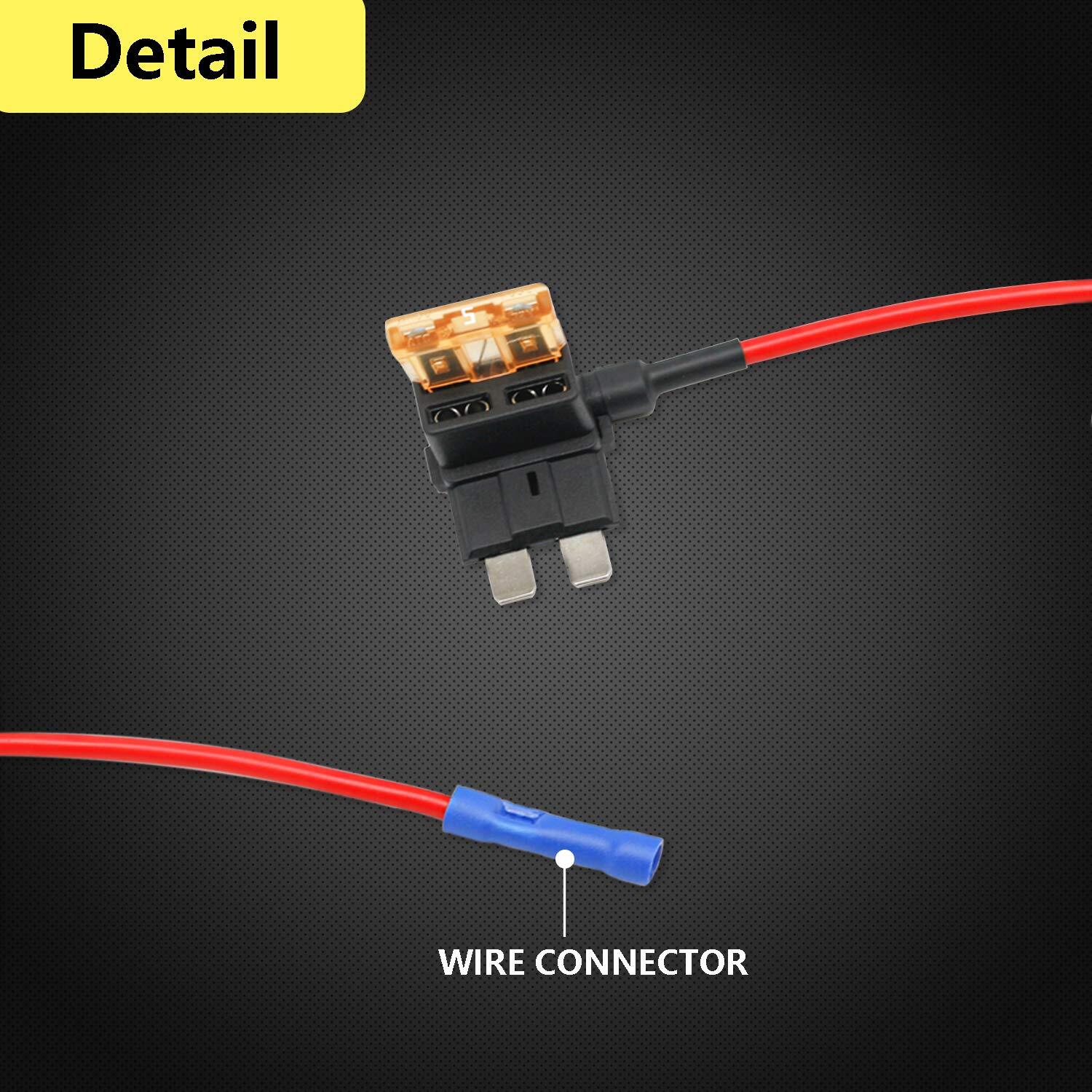 10pc 12V Car Add-a-Circuit Fuse Adapter w/ Standard & Mini Tap Blade ...