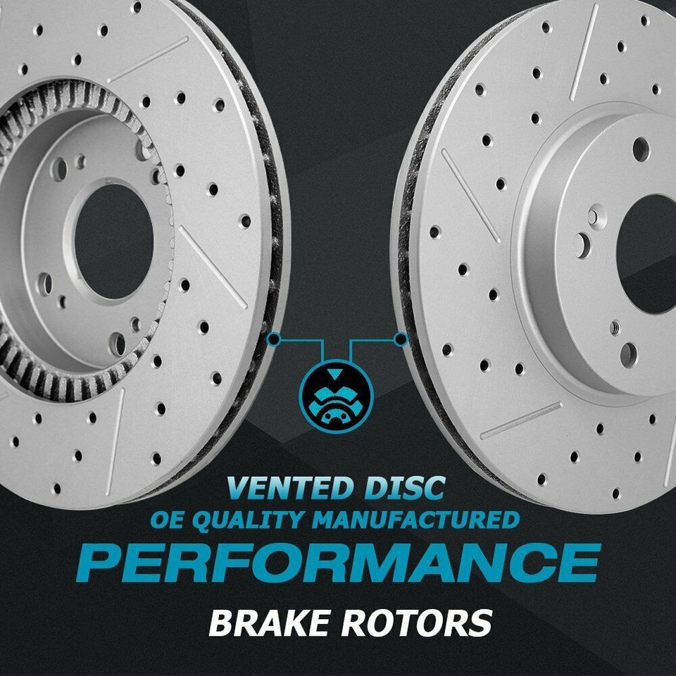 286mm Rear Disc Brake Rotors for Subaru Forester Impreza Legacy Outback ...