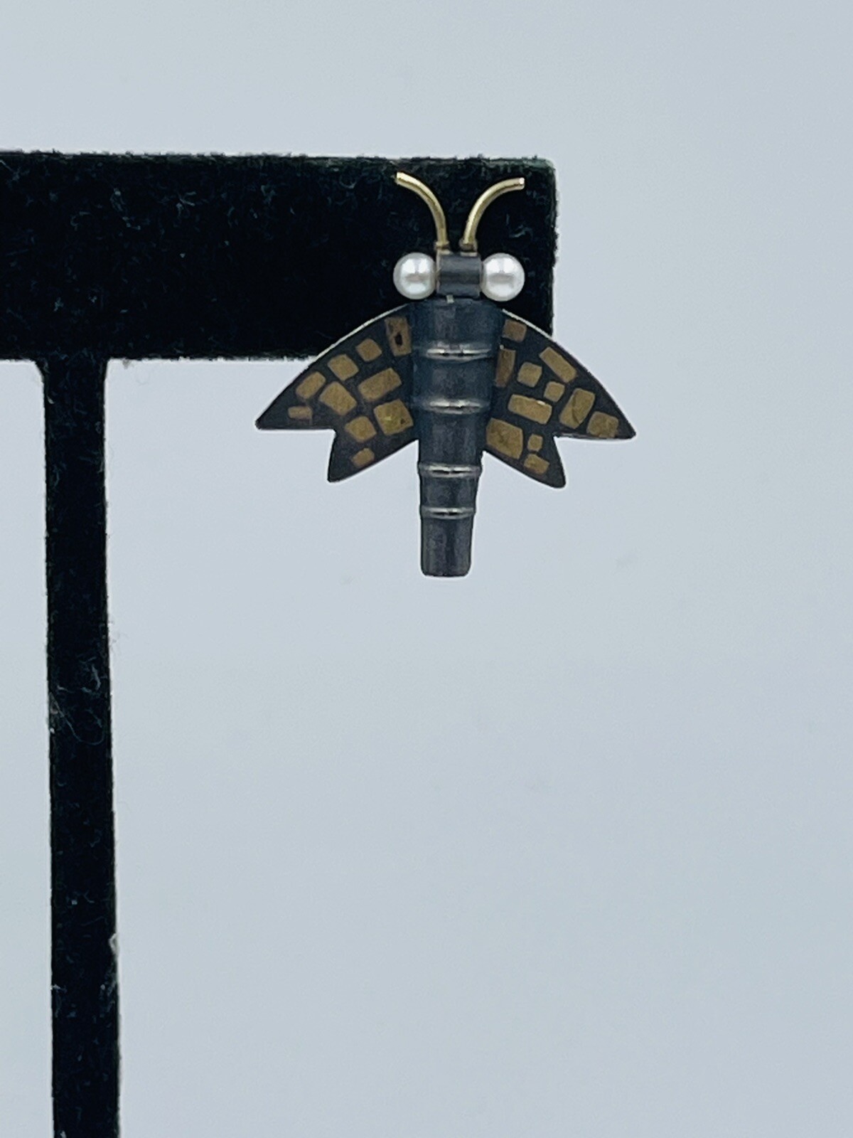 Amy Roper Lyons Sterling Silver & 18k Gold Hand Made Figural Insect Bug ...