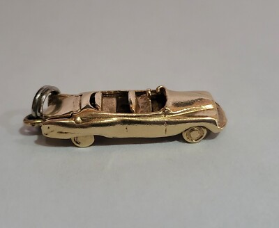 Vtg. 14K Yellow Gold Convertible Car (Cadillac) ? Charm. | eBay