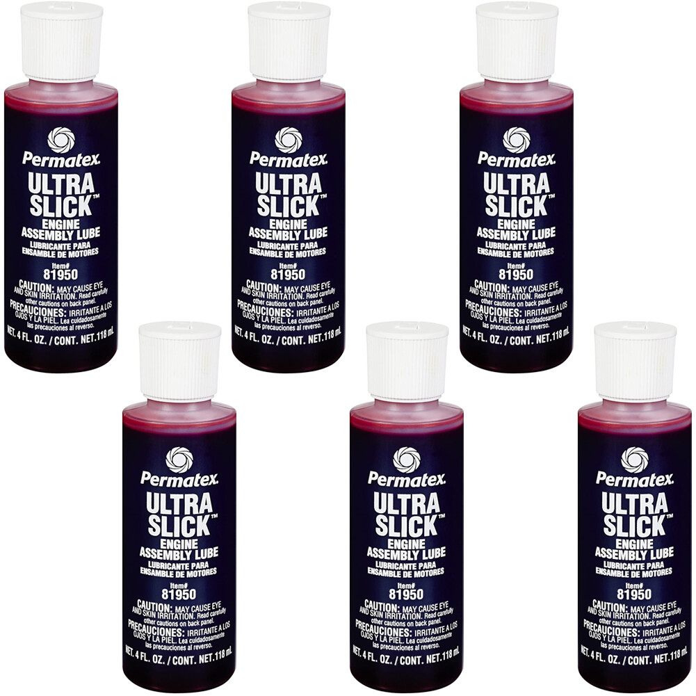 Permatex Ultra Slick Engine Assembly Lube Set 81950 Lubricant 24oz (6 x ...