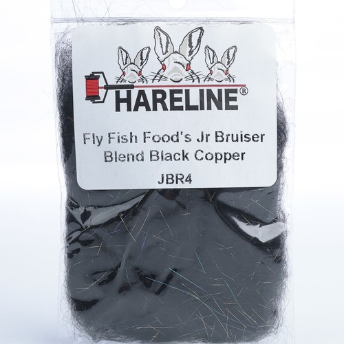 Hareline Fly Fish Food's Jr. Bruiser Blend - Black Copper | eBay