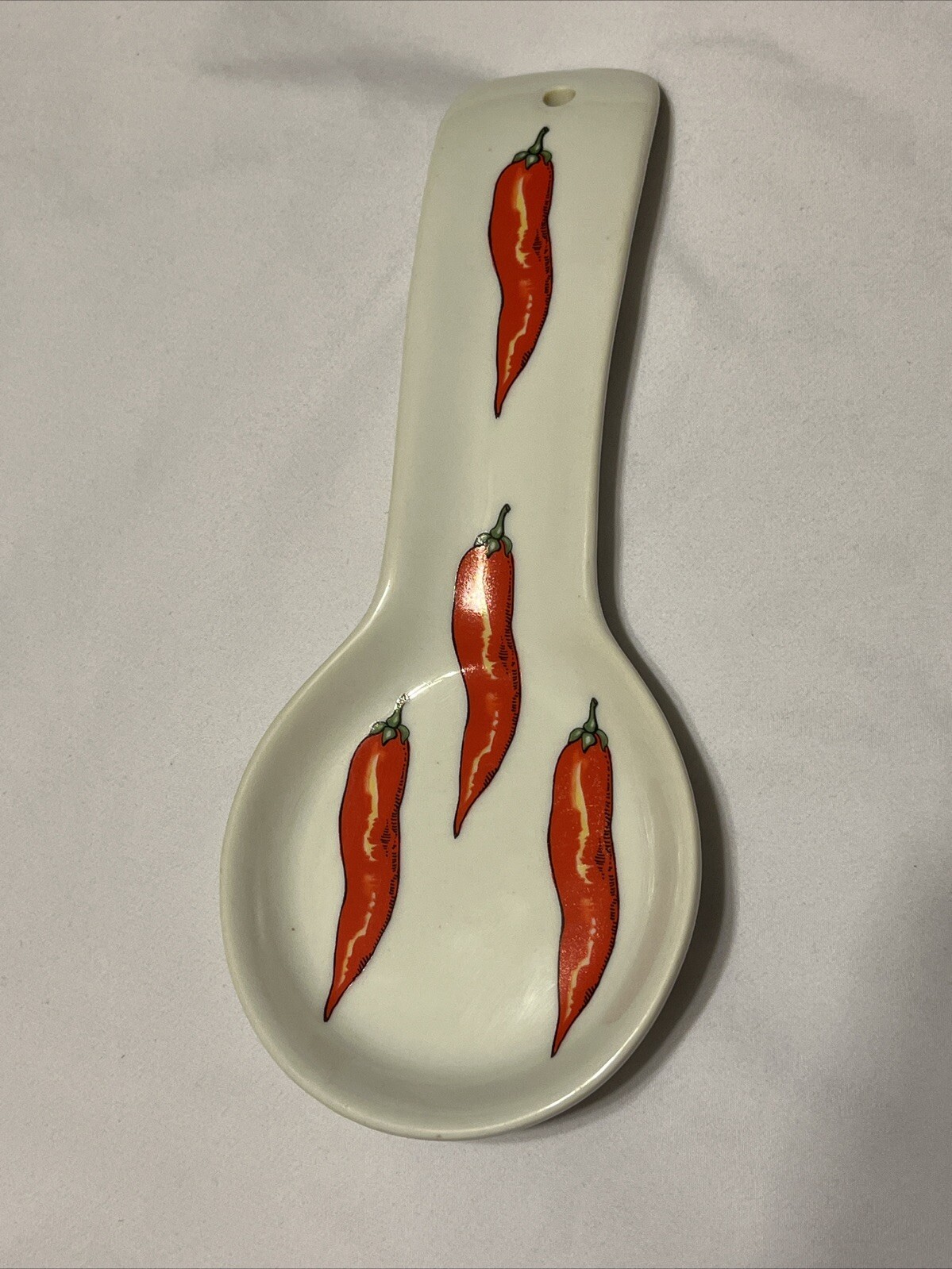 BIA Cordon Bleu Ceramic Spoon Rest Red Chili Peppers Hot Peppers | eBay