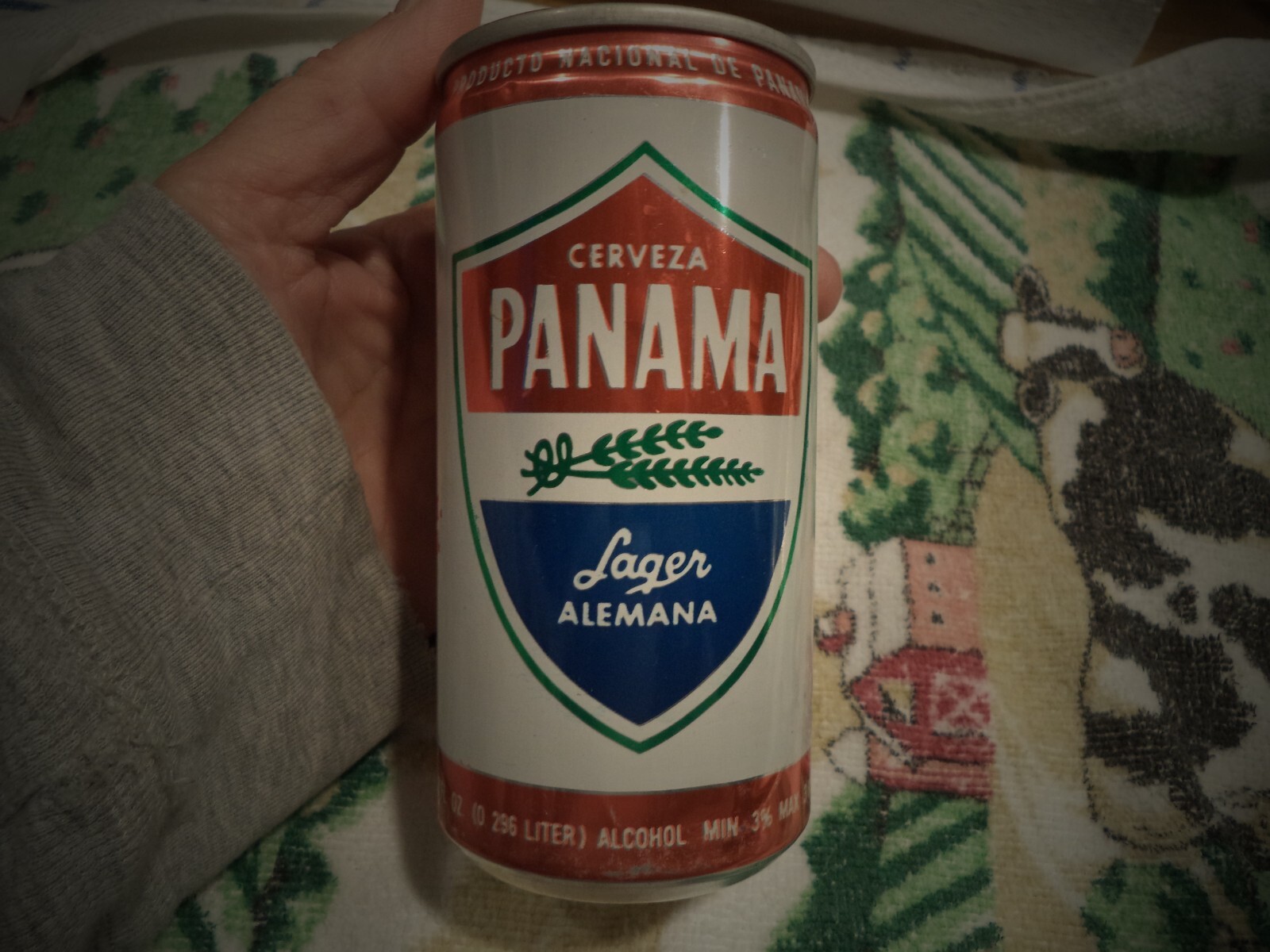 PANAMA CERVEZA LAGER ALEMANA BEER 10 OZ ALUMINUM BEER CAN PRODUCT OF ...