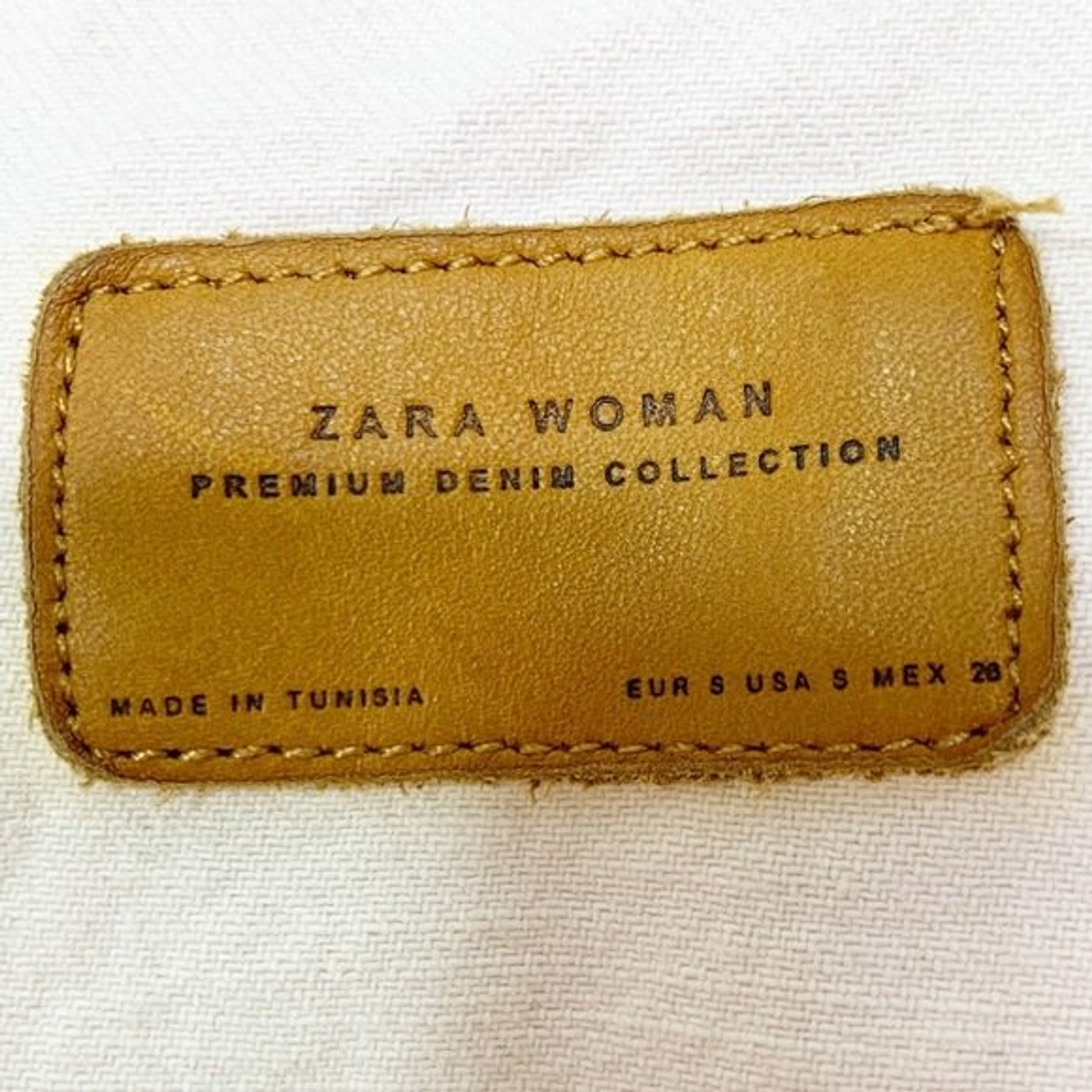 Zara Woman Distressed Light Pink Denim Jacket Women's… - Gem