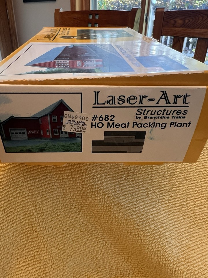 Branchline Trains Laser Art Structures HO Scale Meat Packing Plant Kit ...