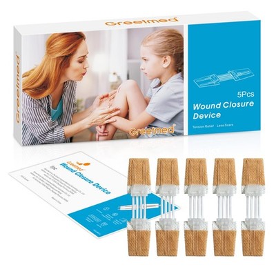 5pcs Zip Stitch Wound Closure Device, Quick Clot, Outdoor Laceration ...