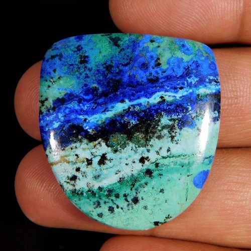 Natural Incredible BlueBird Azurite Fancy Cabochon 45.30Cts. Loose ...