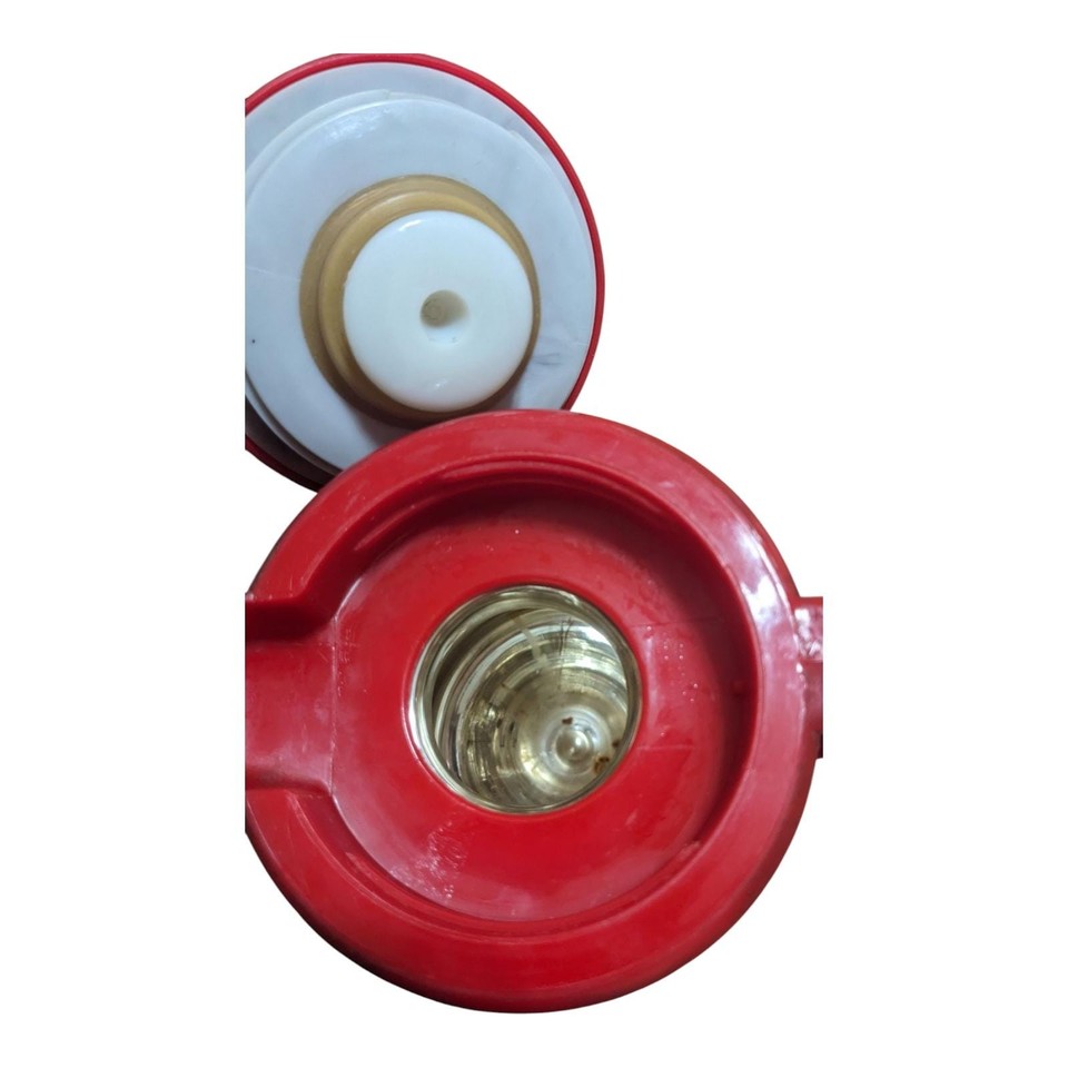 Vintage Eight O’Clock Coffee Logo Thermos Carafe Retro Red Plastic ...