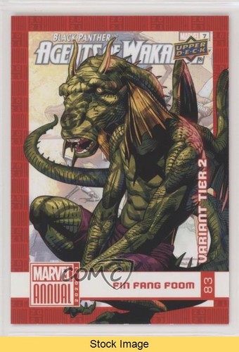 2020 Upper Deck Marvel Annual Cover Variants Tier 2 Fin Fang Foom #83 ...