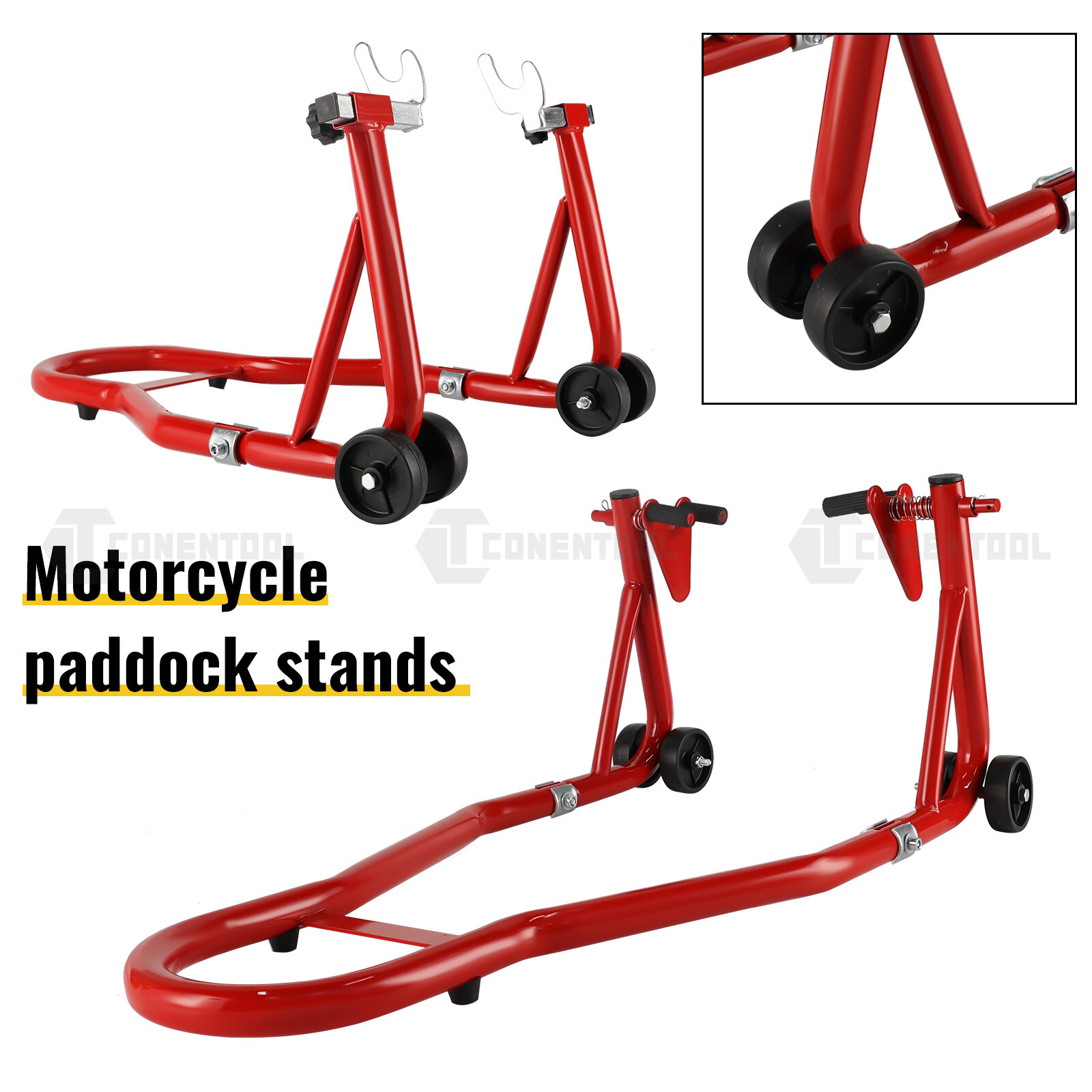 Motorcycle Paddock Stand Rear Wheel Motorbike Swing Arm Cup Adaptors ...