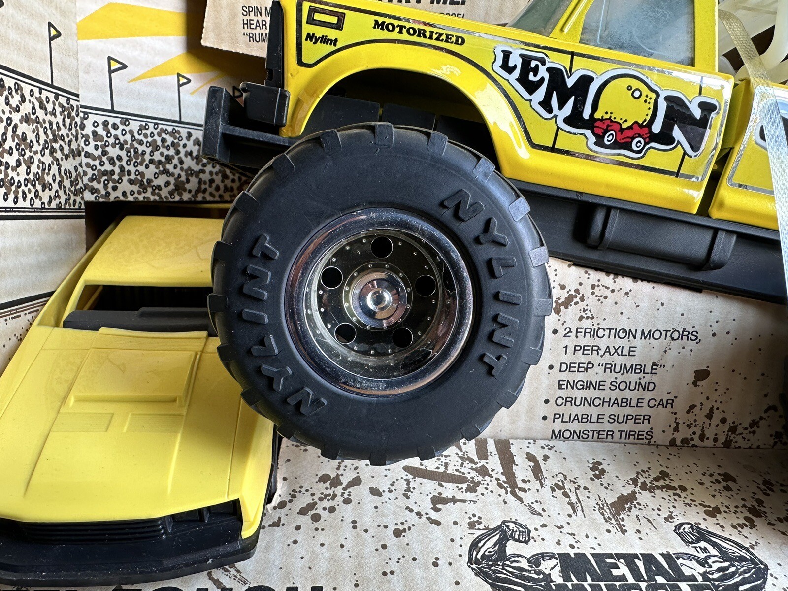 NEW Vintage Nylint Action Masters Lemon Squeeze Monster Truck Car ...