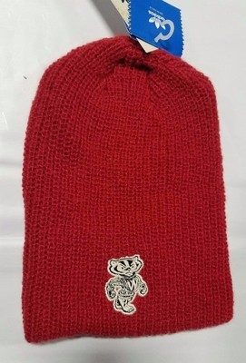Wisconsin Badgers Knit Beanie Toque Winter Hat skull cap NEW NCAA Red ...
