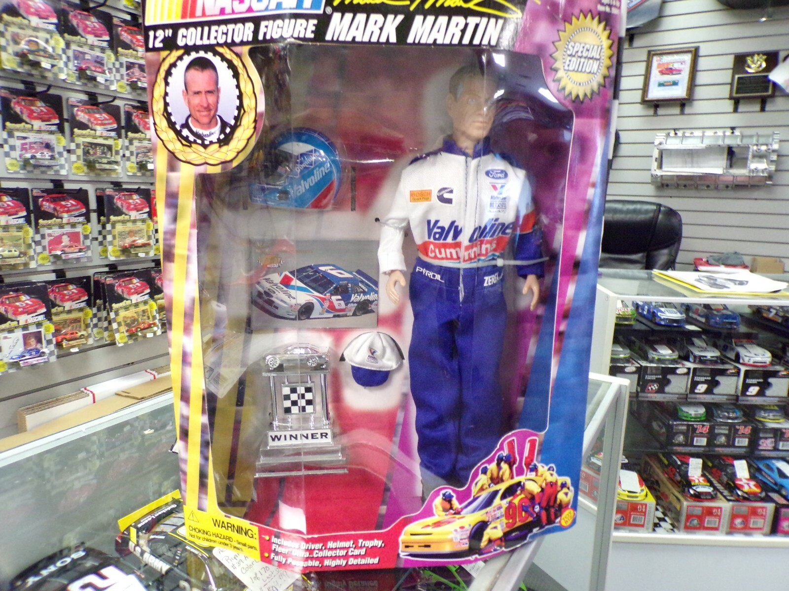 NASCAR Special Edition 12 inch Mark Martin Action Figure Playset 1997 ...