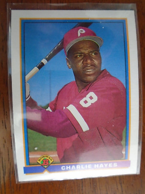 CHARLIE HAYES PHILADELPHIA PHILLIES 1991 BOWMAN BASEBALL CARD #508 | eBay
