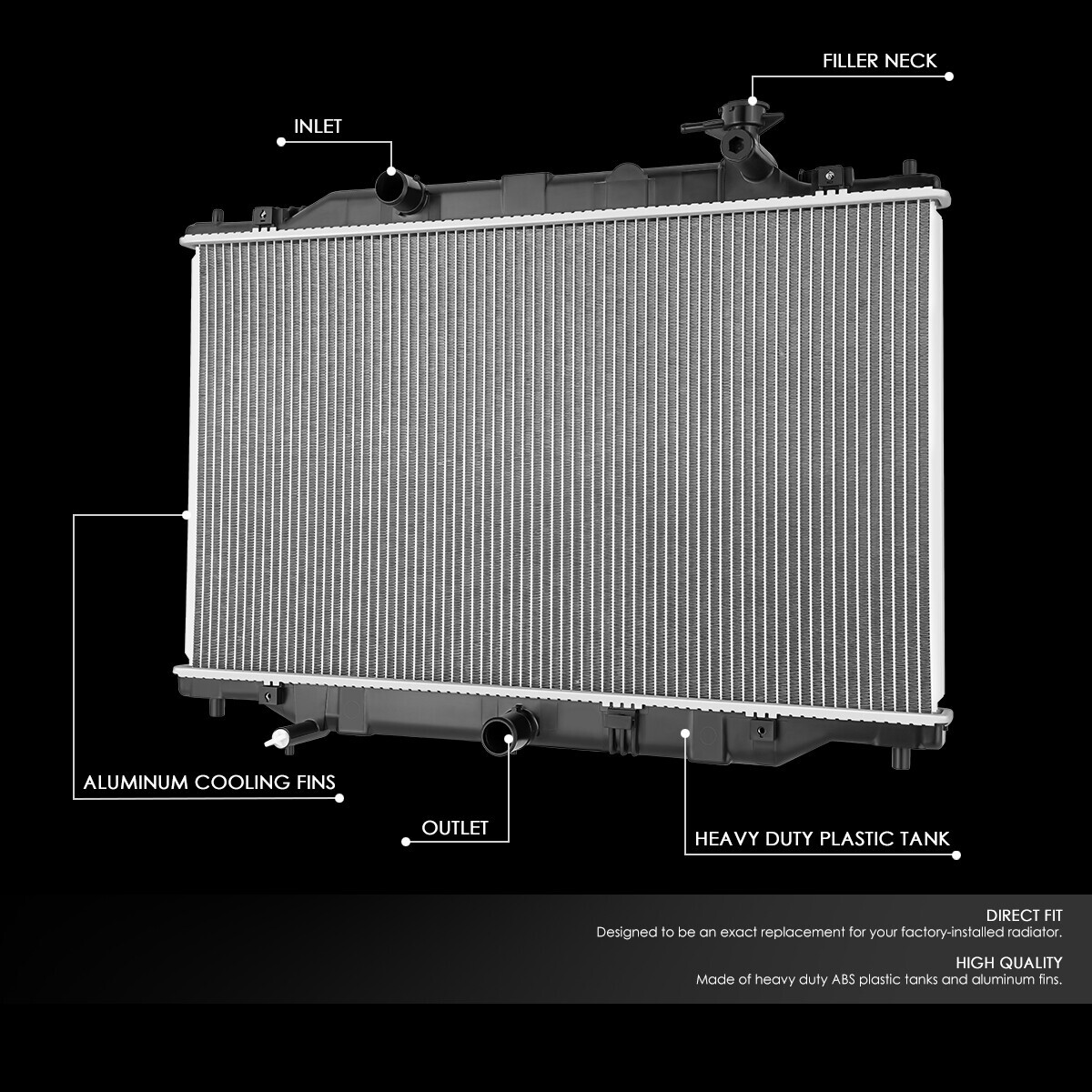 For 2013-2022 Mazda CX-5 CX5 Factory Style Cooling Radiator Aluminum ...