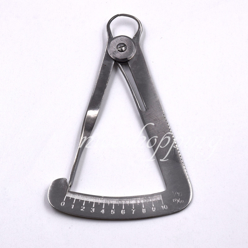 Dental Lab Wax Steel Measuring Scale Spring Metal Crown Gauge Caliper ...