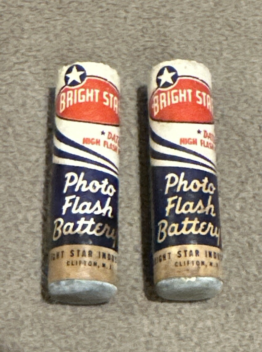 Vintage Bright Star AA Photo Flash Batteries *Lot of 2-pcs | eBay