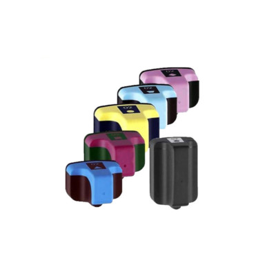 6 Compatible HP 02 xl Ink Cartridges for Photosmart C5180 C7180 8230 ...