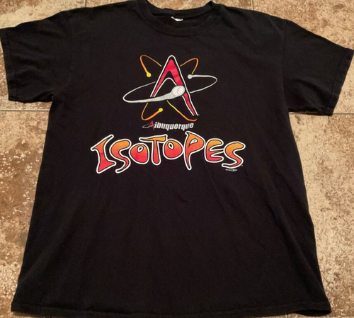ALBUQUERQUE ISOTOPES MLB MINOR LEAGUE TEAM T-SHIRT ( MENS LARGE ) BLACK ...