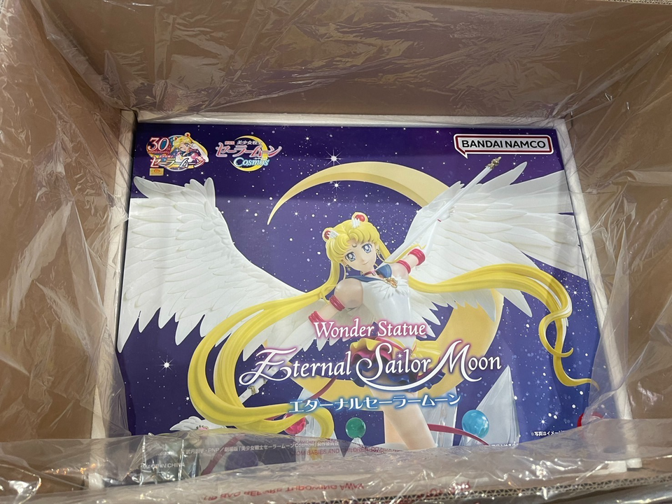 Sailor Moon Cosmos Wonder Statue Eternal Sailor Moon Figure Height 19.6 ...