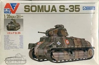 Gunze 1/35 SOMUA S35 FG303 Plastic Model Kit US Tax Included | eBay UK
