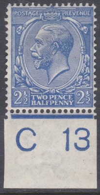 2½d Royal Cypher Control C 13 imperf MOUNTED MINT | eBay UK