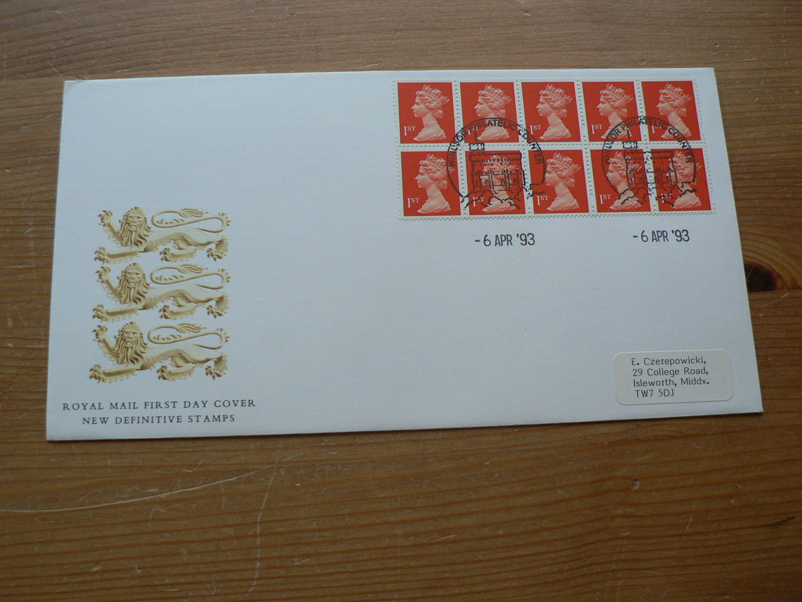Royal Mail Definitive First Day Covers, 1st + 2nd Class NVI Machin ...