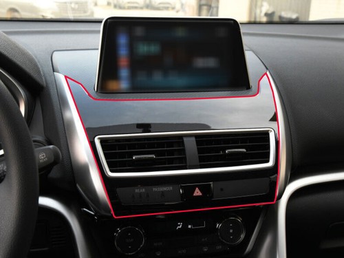 For Mitsubishi Eclipse Cross 18-23 Carbon Fiber Steel Console AC Air ...