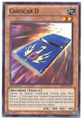 3 x Cardcar D - SP14-EN012 - Common - 1st Edition Near Mint, English ...