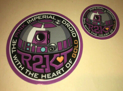 Star Wars R2 KT pink r2 unit astromech Imperical Droid decal set R2KT ...