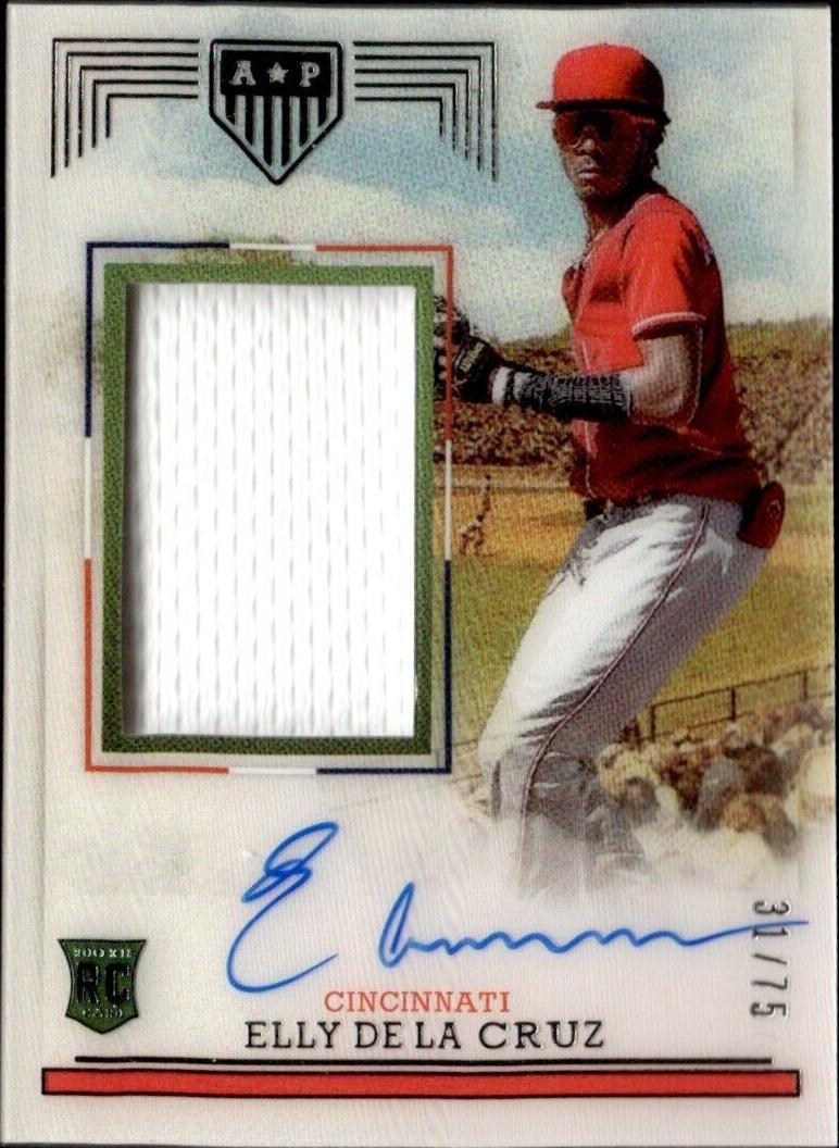 2023 Panini Chronicles - America's Pastime Rookies Autograph Relic Elly ...