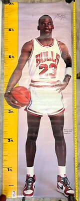 Michael Jordan Original Vintage 1987 Measure Up Poster Air Jordan 1 | eBay