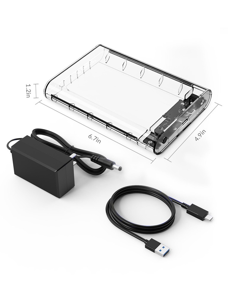 ORICO 3.5'' HDD Case USB3.1 External Hard Drive SATA to Type-C SSD/HDD ...