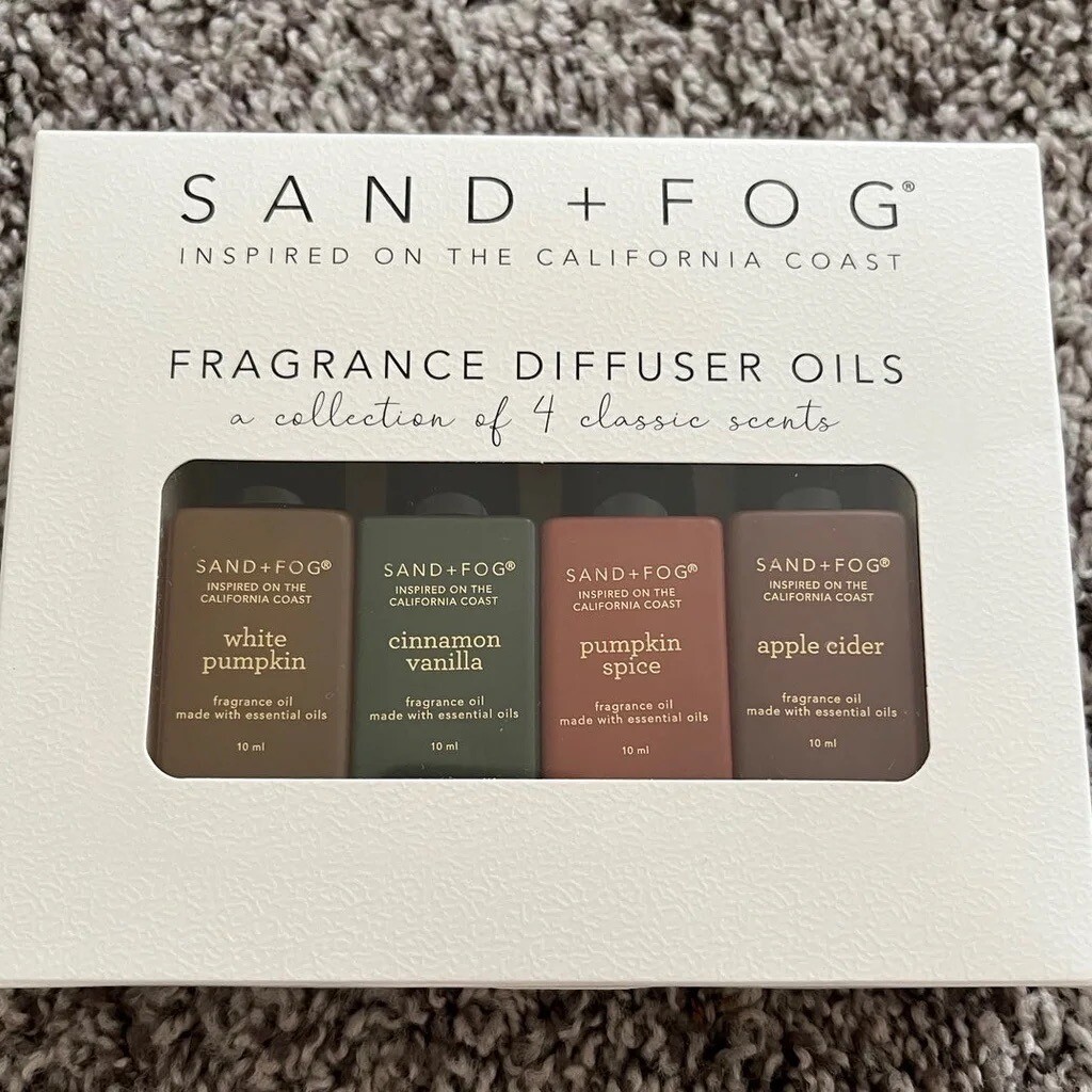 Sand + Fog Fragrance Diffuser Oil 4 Piece Set 10 ml New in Box | eBay
