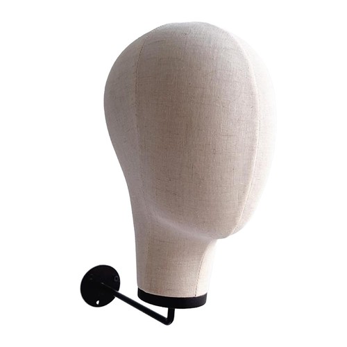 Mannequin Head Wall Mount Easy to Use for Wigs Hats Caps for Salon Shop ...