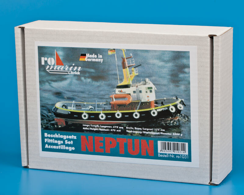 Neptune Tug Boat including Fittings 1:50 Scale Krick Robbe RC Model Kit ...