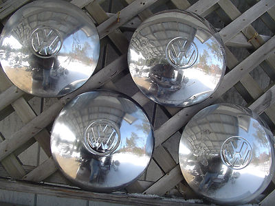 VOLKSWAGEN V W BUG VANAGON VAN FOX RABBIT HUBCAPS WHEEL COVERS CENTER ...