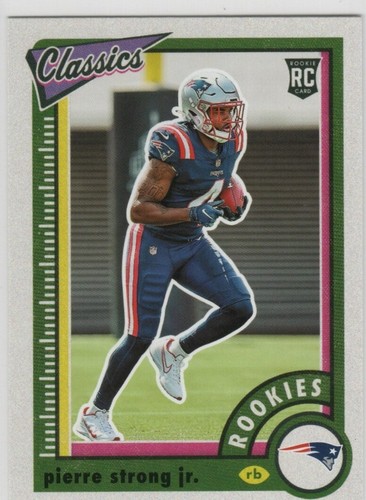 PIERRE STRONG JR. 2022 PANINI CLASSICS ROOKIE RC NEW ENGLAND PATRIOTS ...