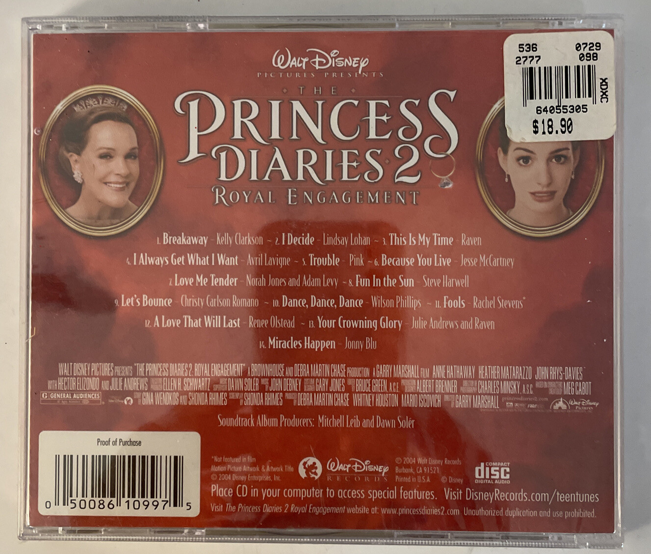 The Princess Diaries 2: Royal Engagement [Audio CD] Kelly Clarkson ...
