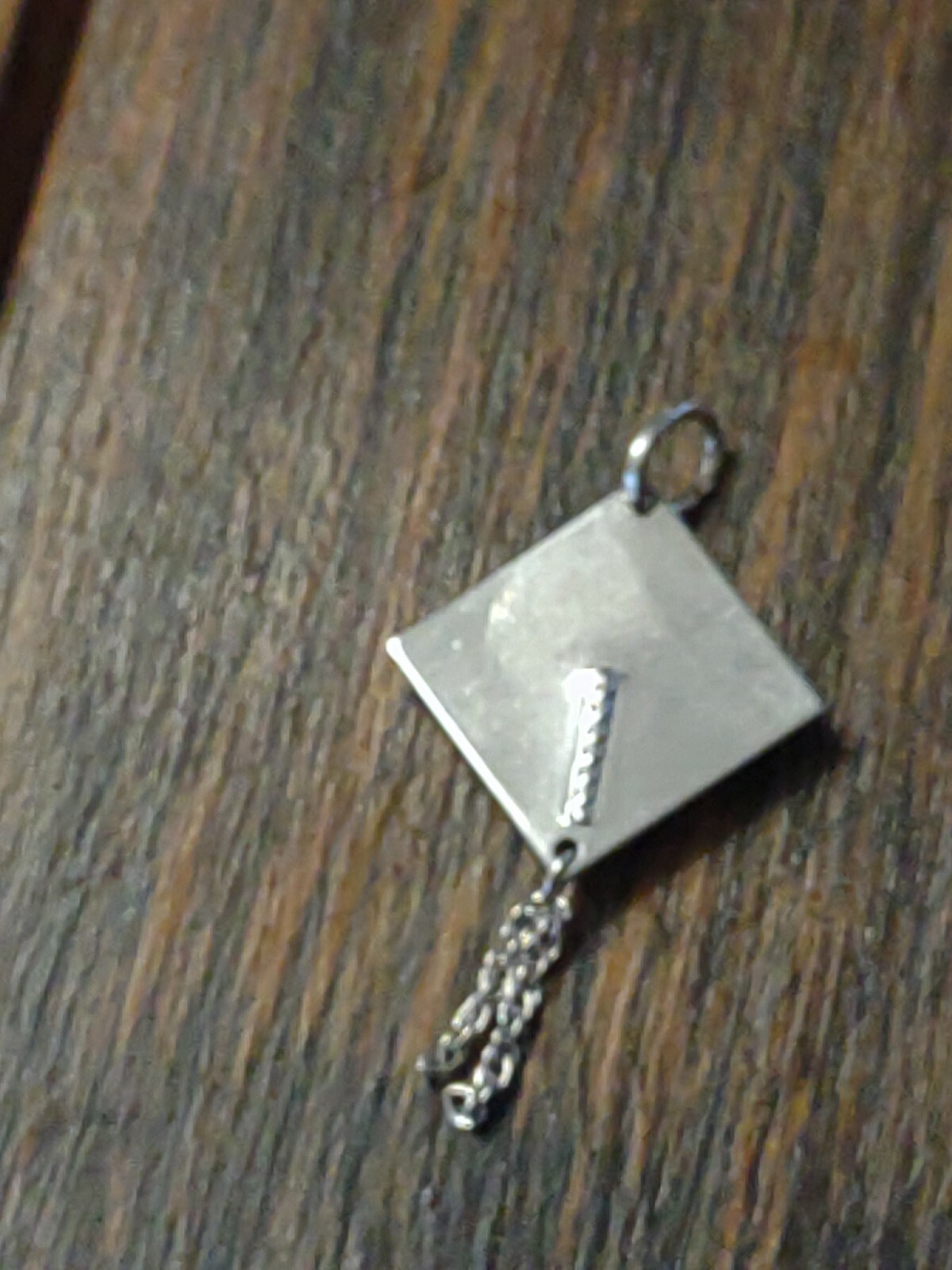 Spencer Sterling Charm Graduation Hat - Gem