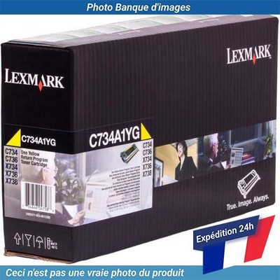 C734A1YG Lexmark C734dn Cartouche de toner Jaune | eBay
