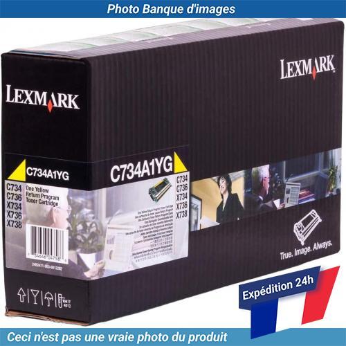 C734A1YG Lexmark C734dn Cartouche de toner Jaune | eBay
