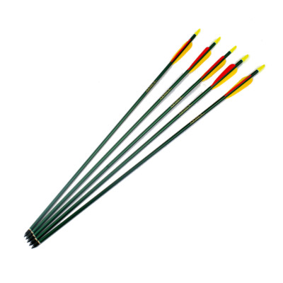 ARMEX Heavy duty aluminium arrows 30" green arrows (Pack of 5) | eBay UK