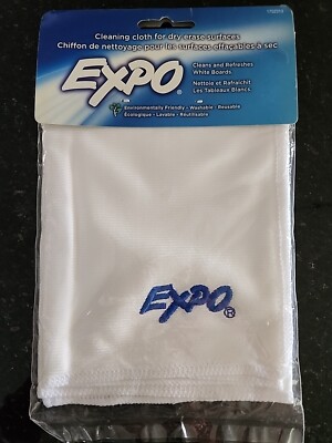 EXPO DRY ERASE WHITEBOARD CLEANING CLOTH MICROFIBER WHITE SEALED BRAND ...