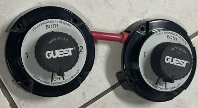 GUEST Boat Twin Engine Battery Select Switches (2) Model 2111A without ...