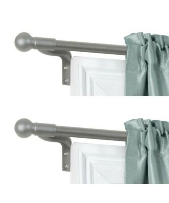 ball smart rods easy install café rod 2 pack 18 in to 48in | eBay