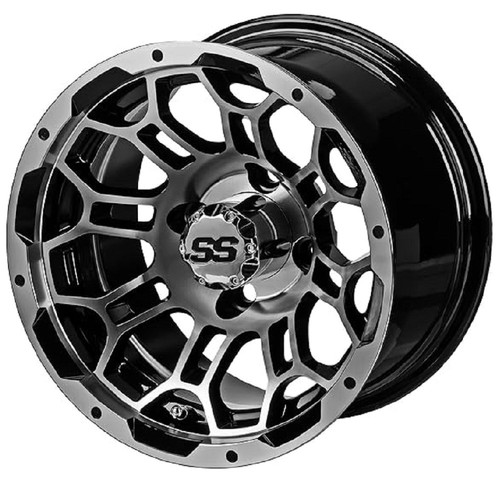 LSI Hercules 14" Golf Wheels Machined 23" RT66 Cruiser Tires E-Z-GO ...