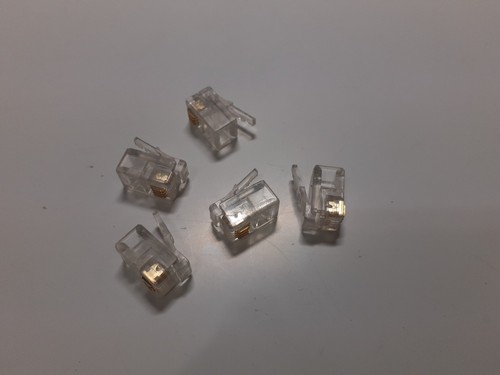 Connecteur Téléphonique RJ9 Connecteur Crimpé 4P4C - Pack De 5 Unités ...